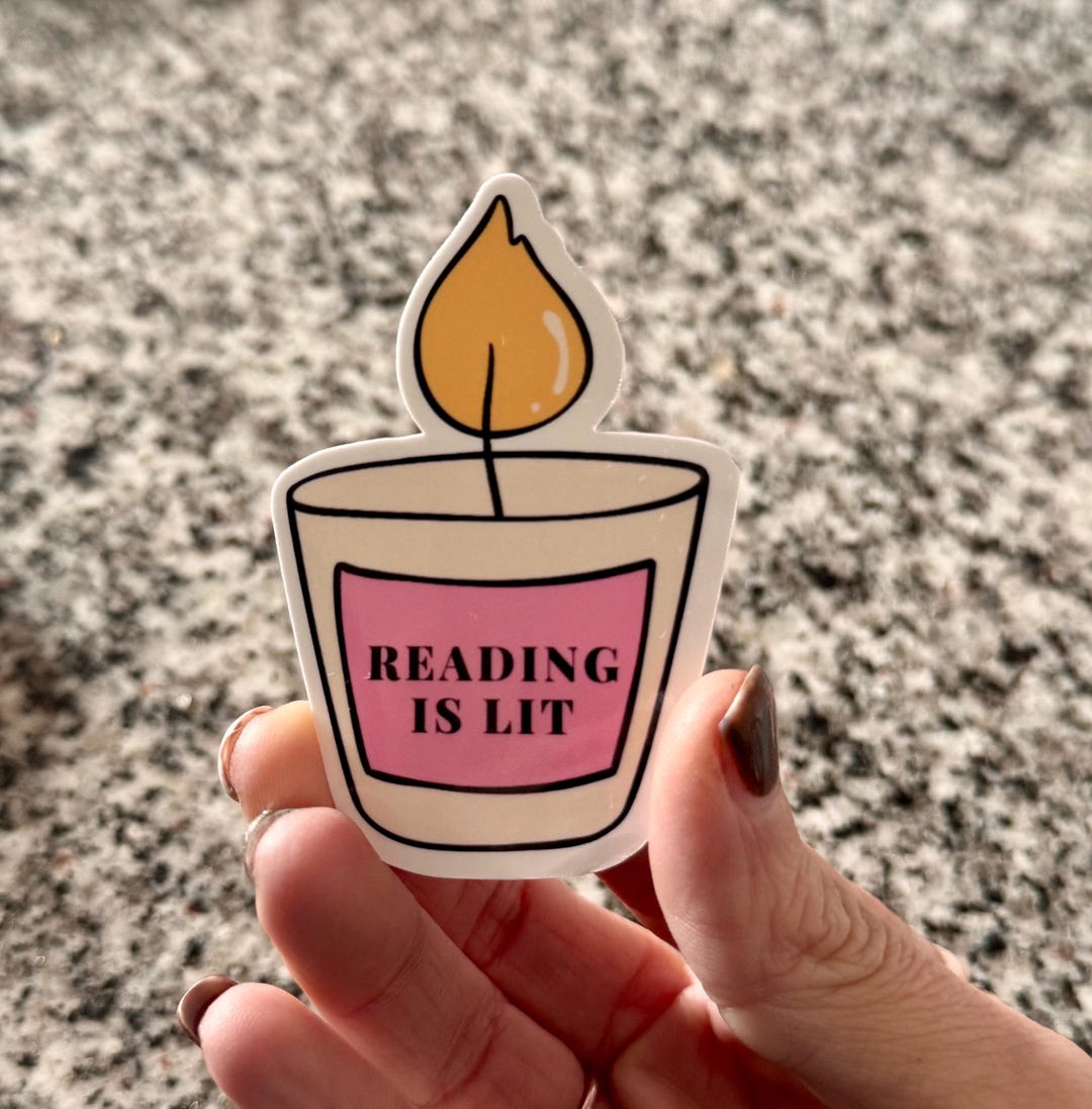 Reading is Lit Sticker, Cutecore ,funny Stickers, Laptop Stickers ...