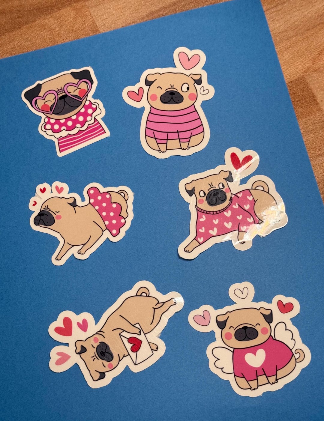 Pug Stickers, Sticker Decal, Cute Pug, Funny Stickers, Laptop Stickers ...