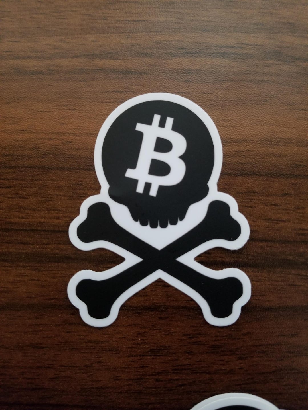Bitcoin Vinyl Sticker - Supercycle Skull - Etsy