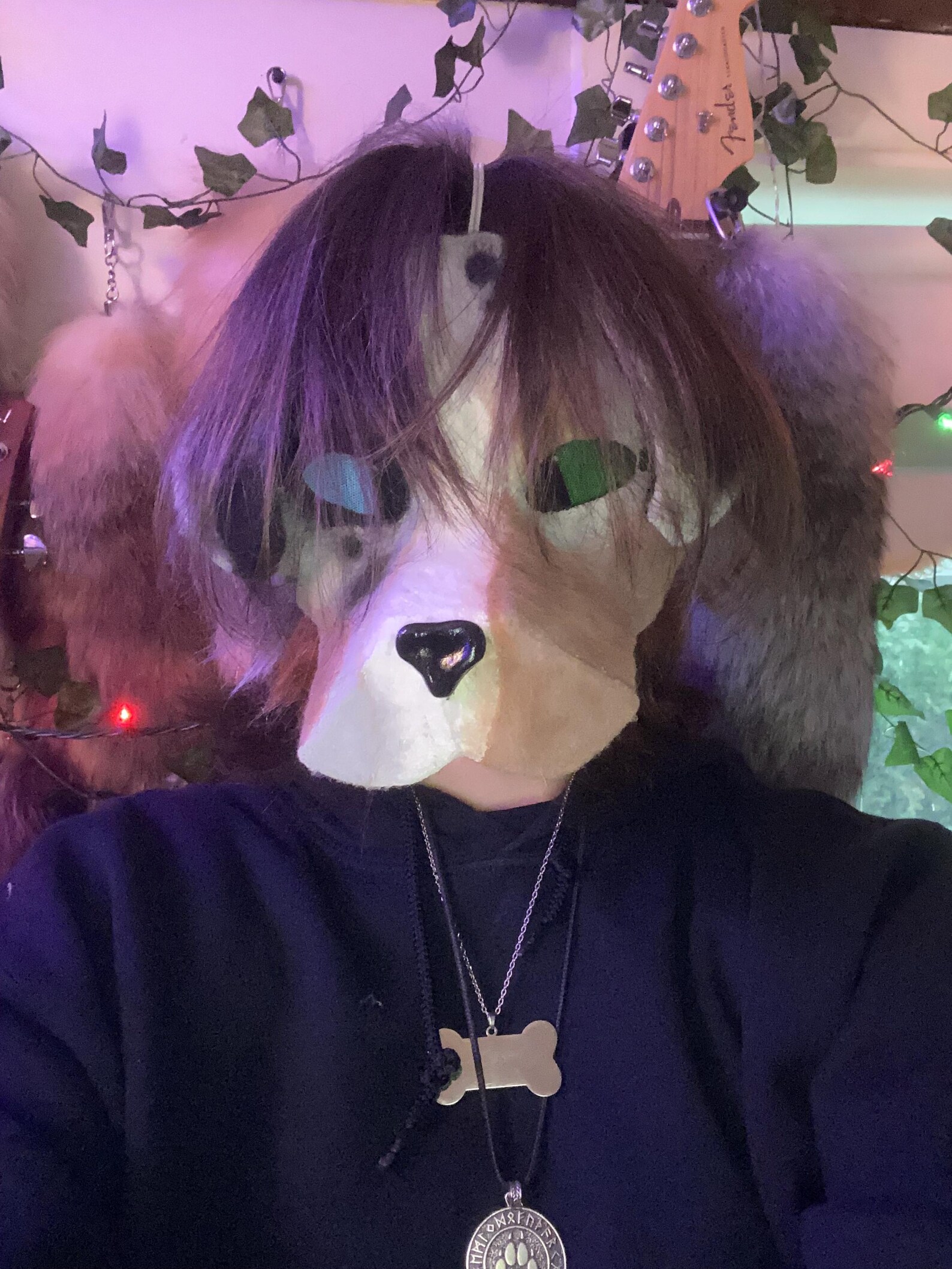 Australian Shepard Therian Mask - Animal Mask - Pine_feather - Etsy