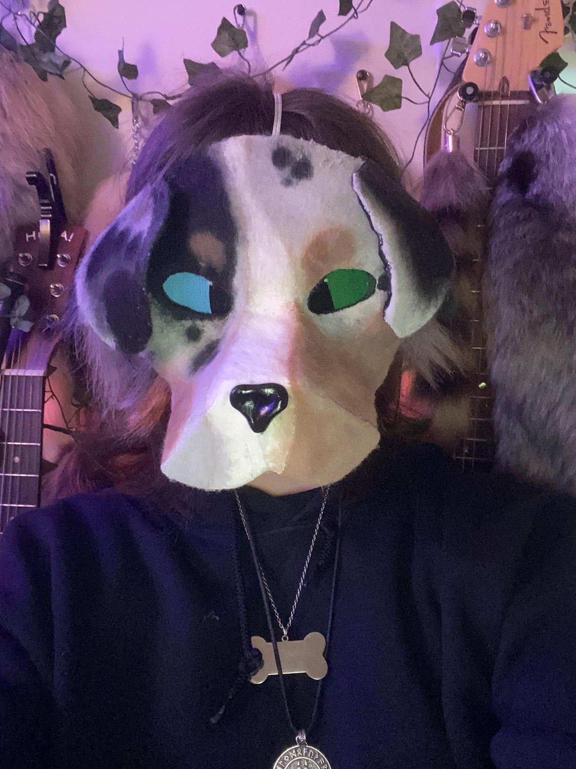 Australian Shepard Therian Mask - Animal Mask - Pine_feather - Etsy