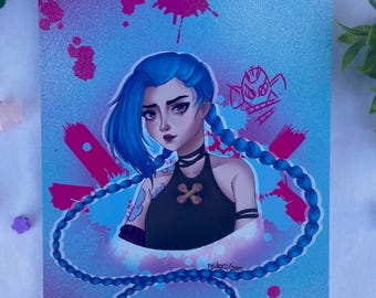 Jinx Arcana Print - Hand Drawn - Etsy
