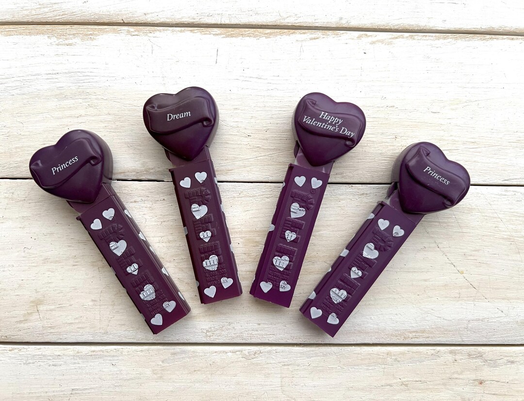 Purple Heart Pez Dispenser, Valentine Pez Dispenser, Different Sayings ...