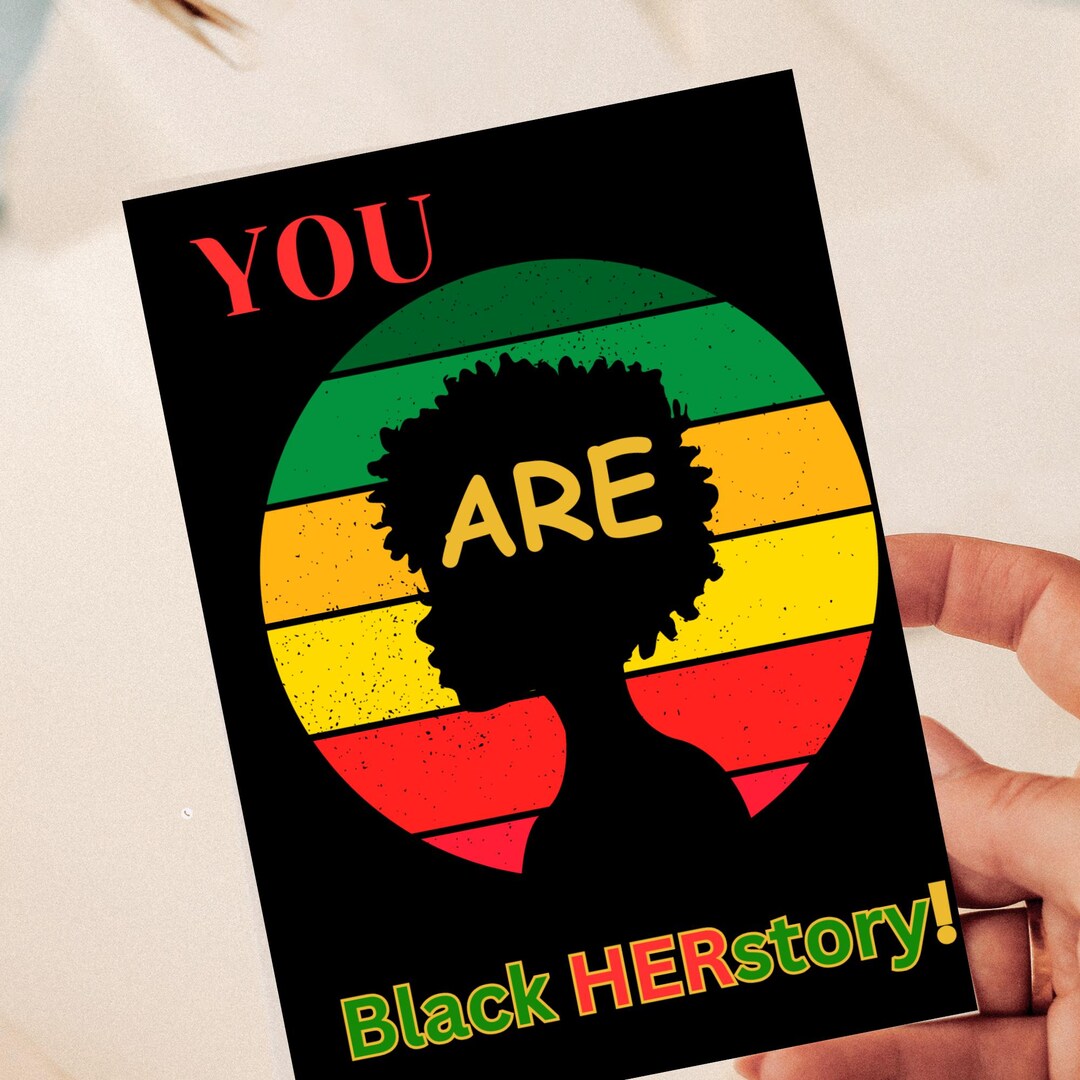 Black Herstory Collection | Empowerment Card | Encouragement for Black ...