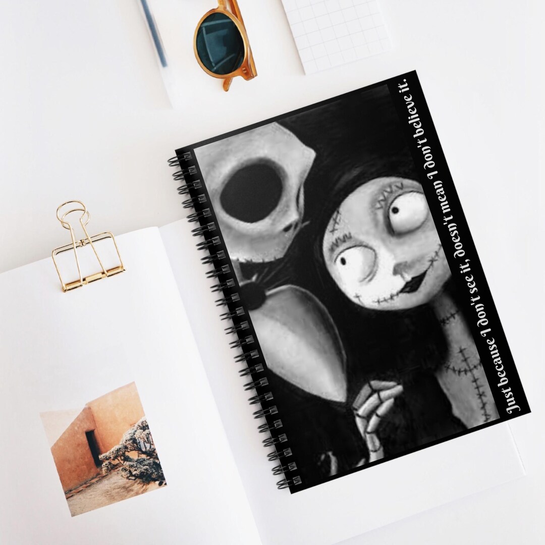 Nightmare Before Christmas Spiral Notebook Jack Skellington Ruled ...