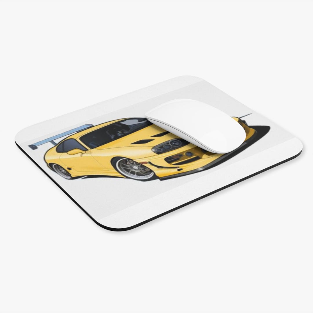 Supra MK4 Yellow Mouse Pad (rectangle) I Racing Car Design I Automotive ...