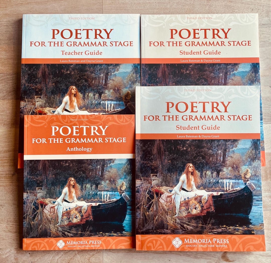 Poetry for the Grammar Stage Set BRAND NEW - Etsy