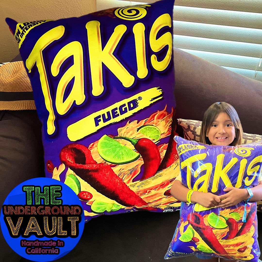 Premium Quality Takis Heat Fuego 24x18 Inch Pillow CANDY Cereal Chips ...