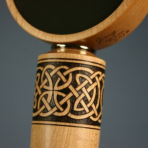 Chalkboard Beer Tap Handle With Woodburned Celtic Band - Made From Rock ...