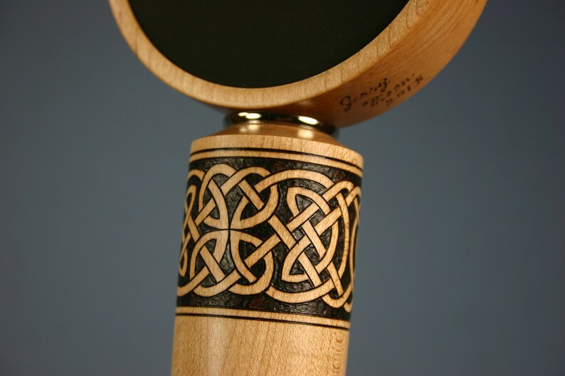 Chalkboard Beer Tap Handle With Woodburned Celtic Band - Made From Rock ...