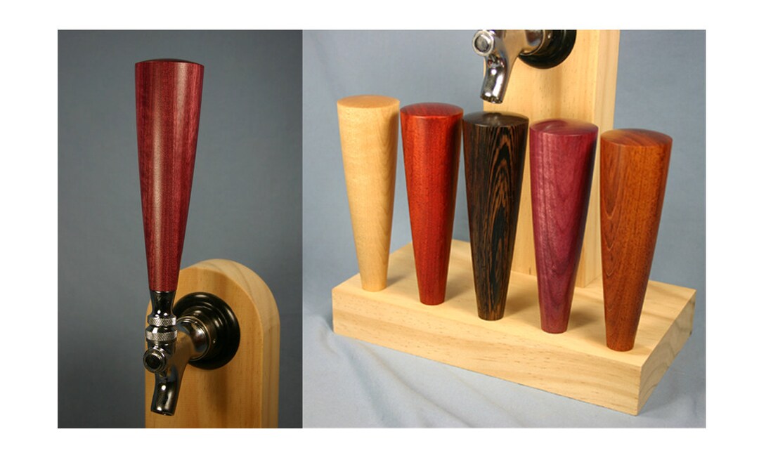 Beer Tap Handle - Your Choice of Wood - 6 Inches Tall - Made to Order ...