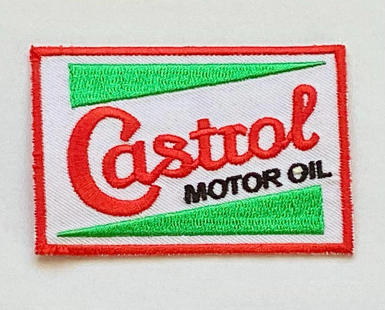 Castrol Motor Oil Racing Logo Gas Gasoline Sports Car Badge Iron Sew on ...