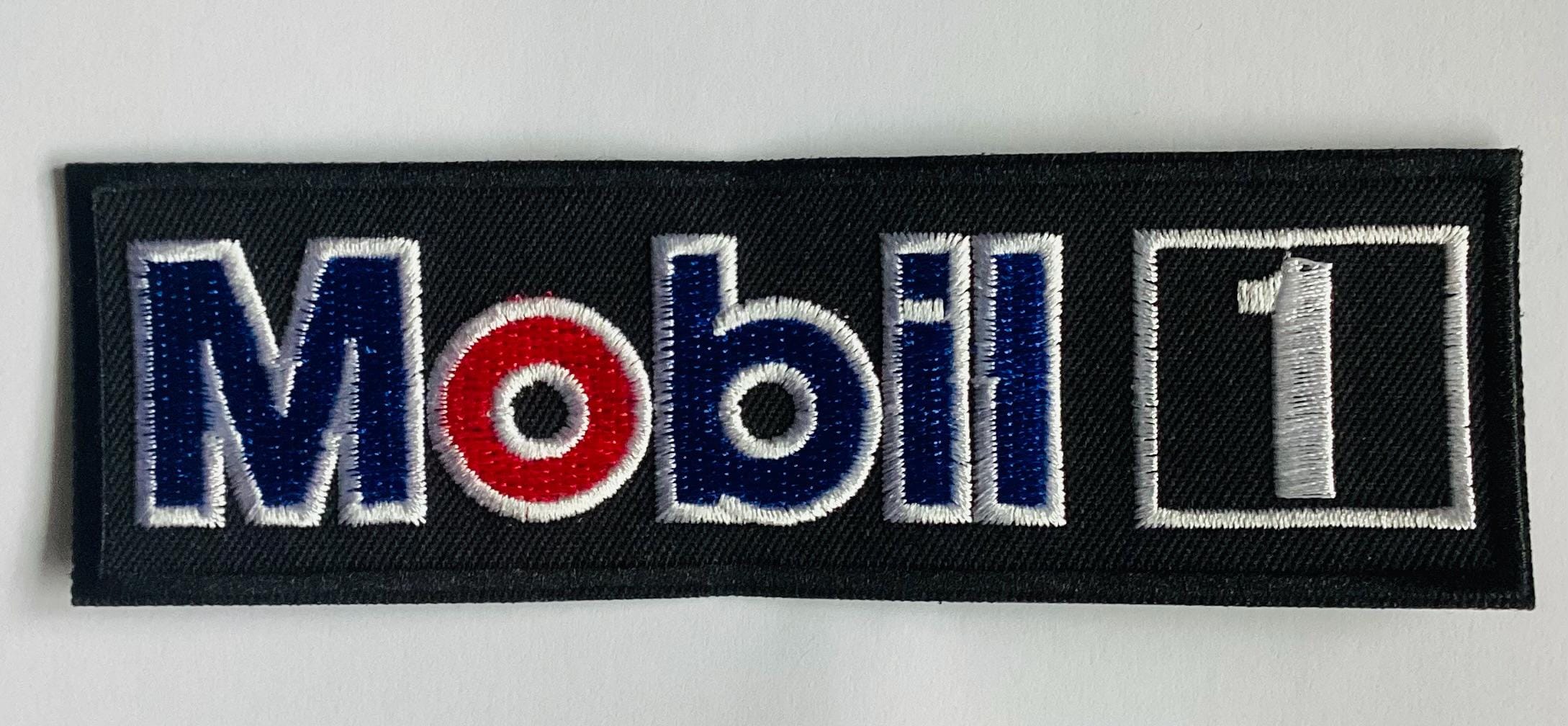 Mobil 1 Racing Oils Logo Oil Gas Gasoline Motor Car Badge Iron Sew on ...