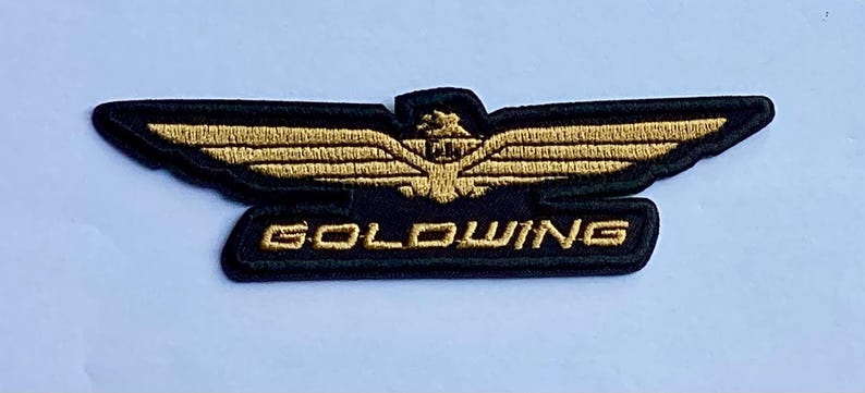 Honda Goldwing Logo Touring Bike Motorcycle Gold Wing Sew Iron on Patch ...