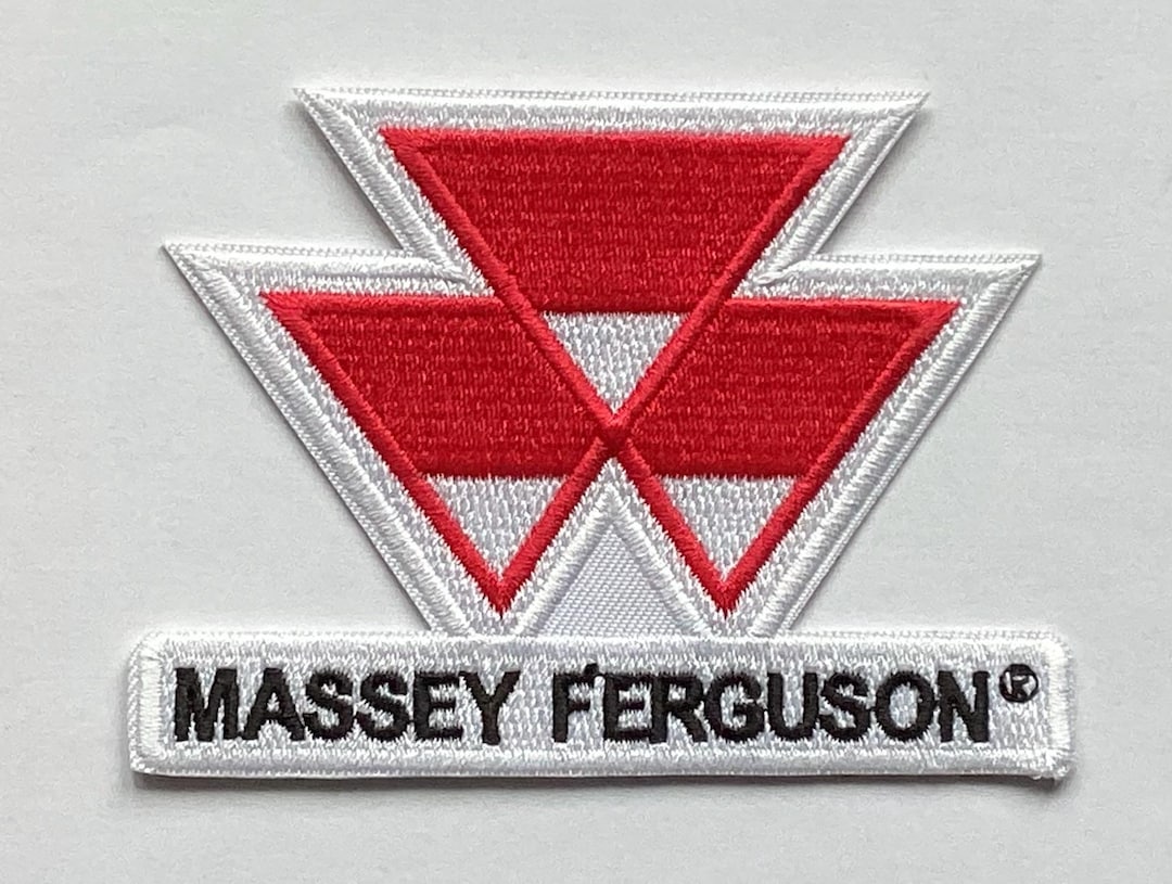 Massey Ferguson Farmer Farm Tractor Machinery Farming Badge Iron Sew on ...