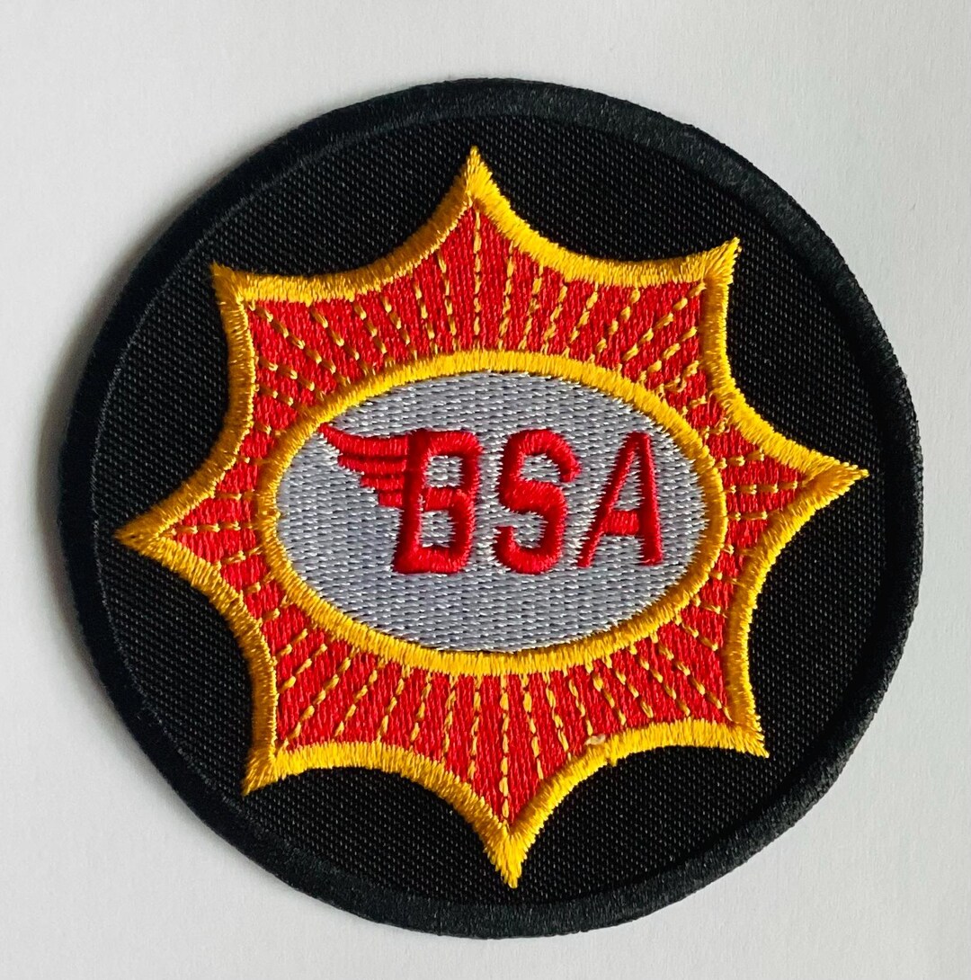 BSA Motorcycle Bantam Vintage British Bike Biker Badge Iron Sew on ...