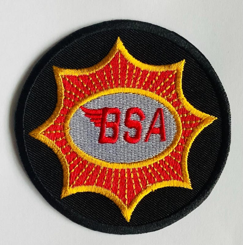 BSA Motorcycle Bantam Vintage British Bike Biker Badge Iron Sew on ...