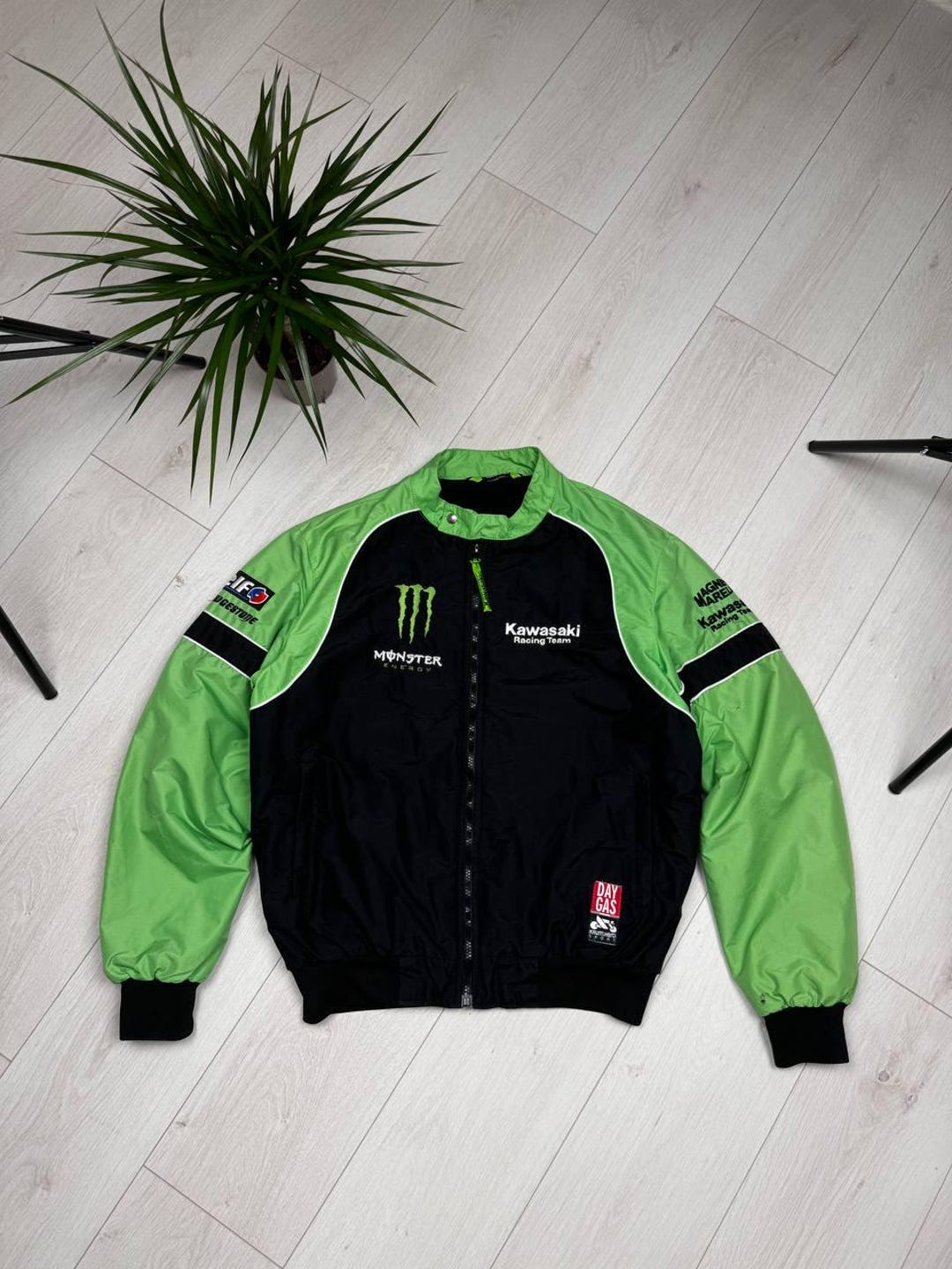 Kawasaki Vintage Racing Monster Energy Bomber Jacket Size L - Etsy