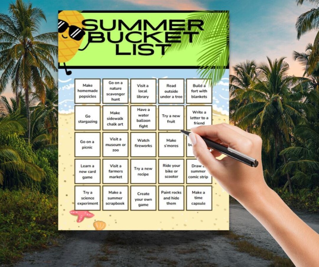Summer Bucket List Bingo Board + Reading & Activity Calendars for Kids ...