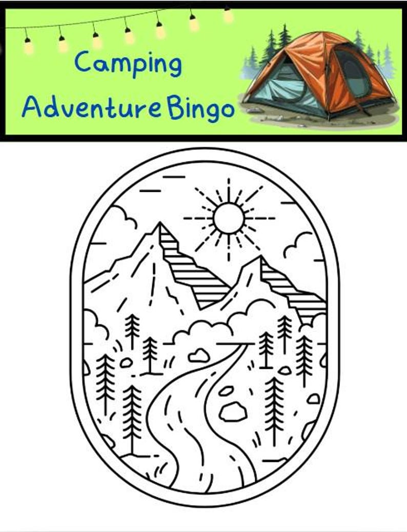 Printable Camping Bingo Game, Fun Outdoor Activity for Kids and ...