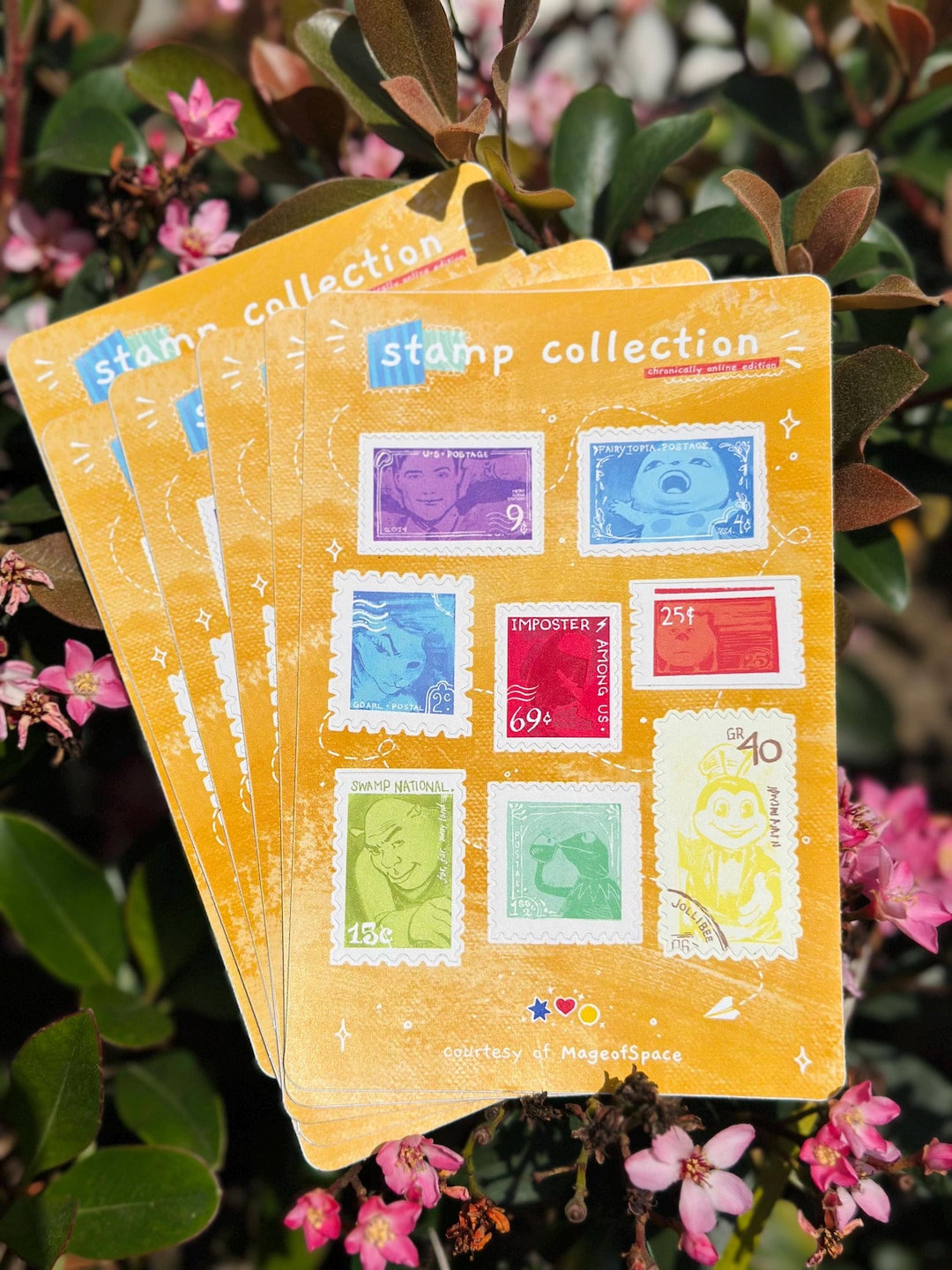 Meme Stamp Sticker Sheet | Chronically Online Brainrot Humor Matte ...