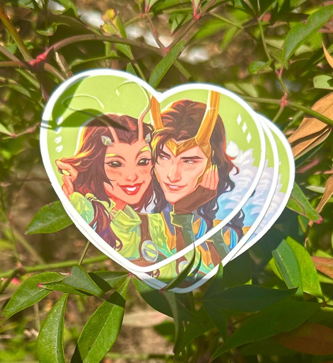 Loki Mantis Heart Sticker | Lotis Marvel Rivals Matte Die-cut 2.75 ...
