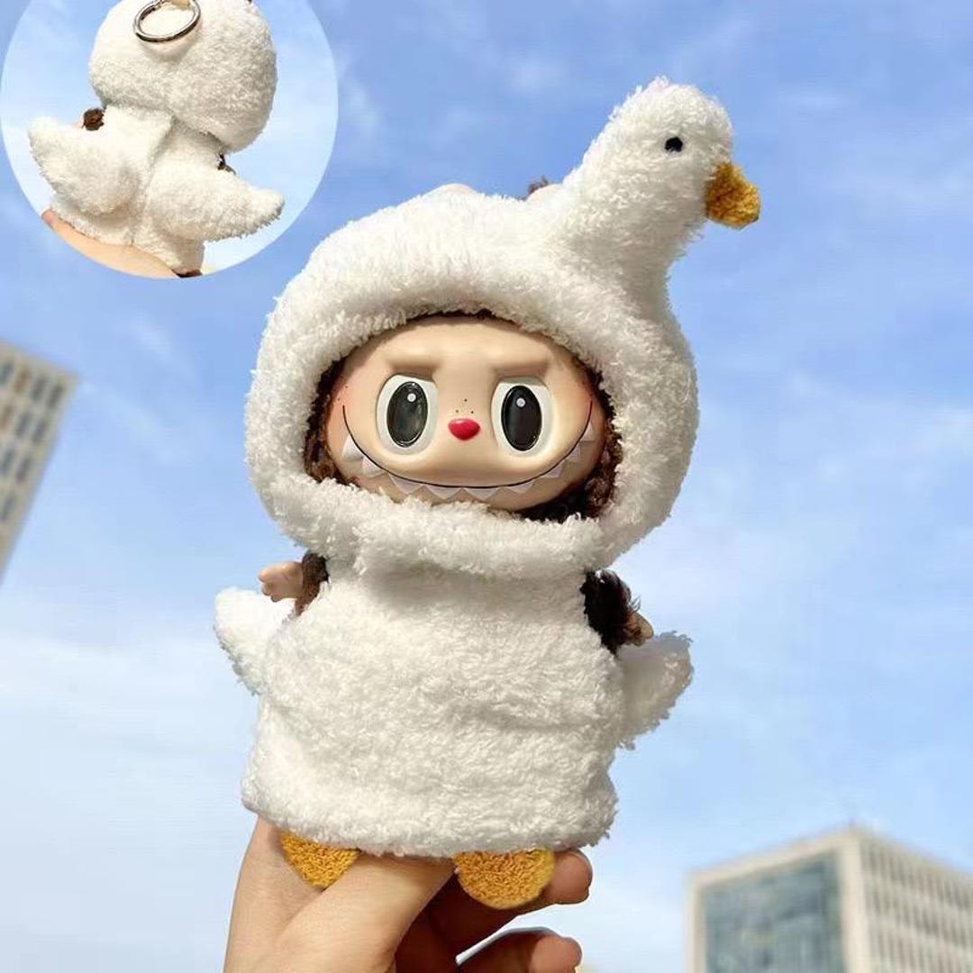 Labubu Clothes Silly Goose Animal Clothing Set for Plush Keychain Doll ...