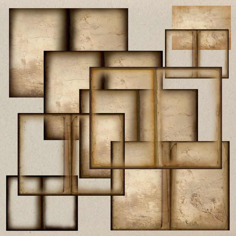 Old Pages 5. 2xa5 Format. Overlays for Finished Works. 5 Png Files. for ...