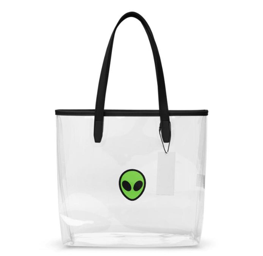Clear Alien Head Tote Bag: Stadium Approved TPU Rave Purse - Etsy