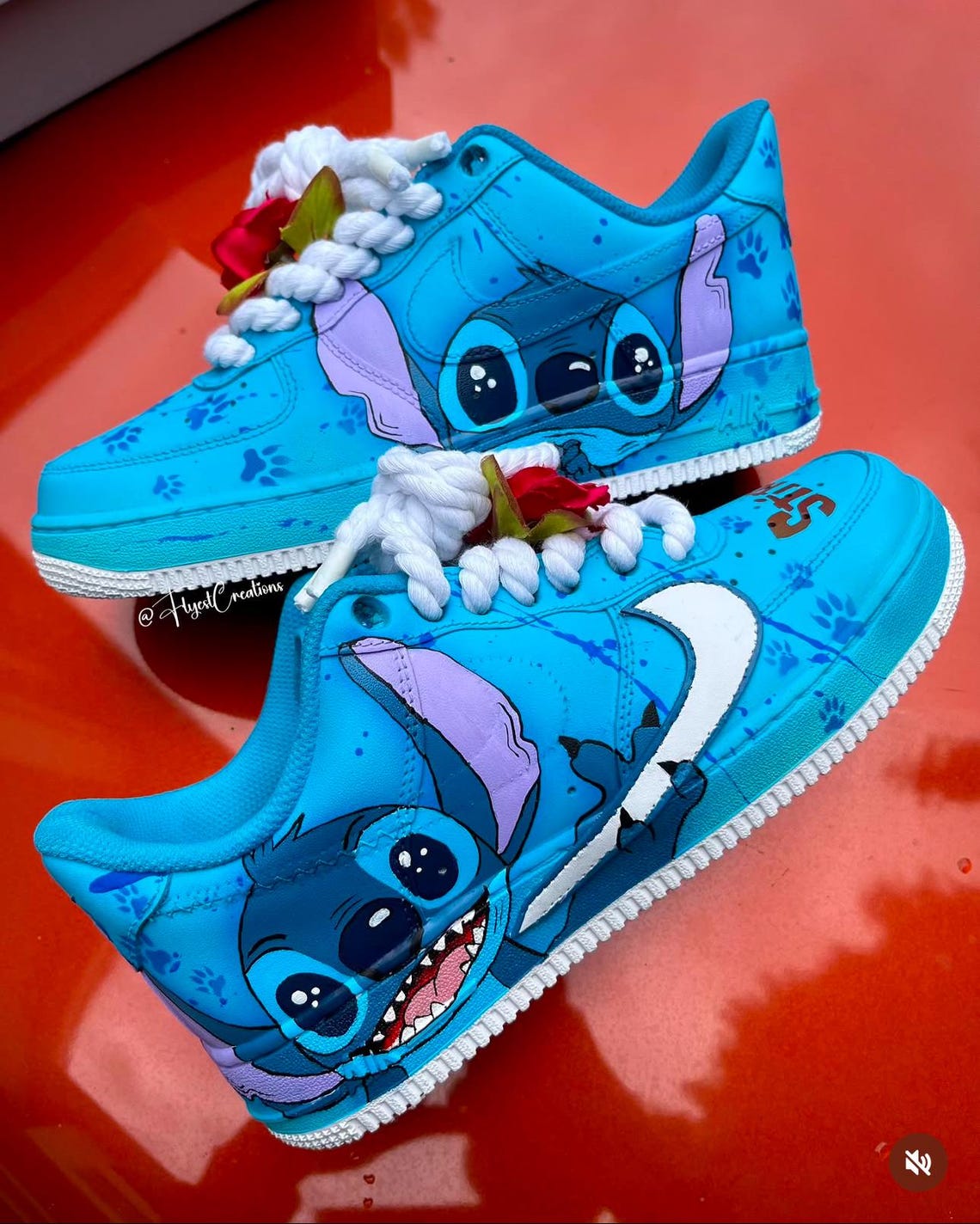Custom Airforce 1s | Stitch - Etsy