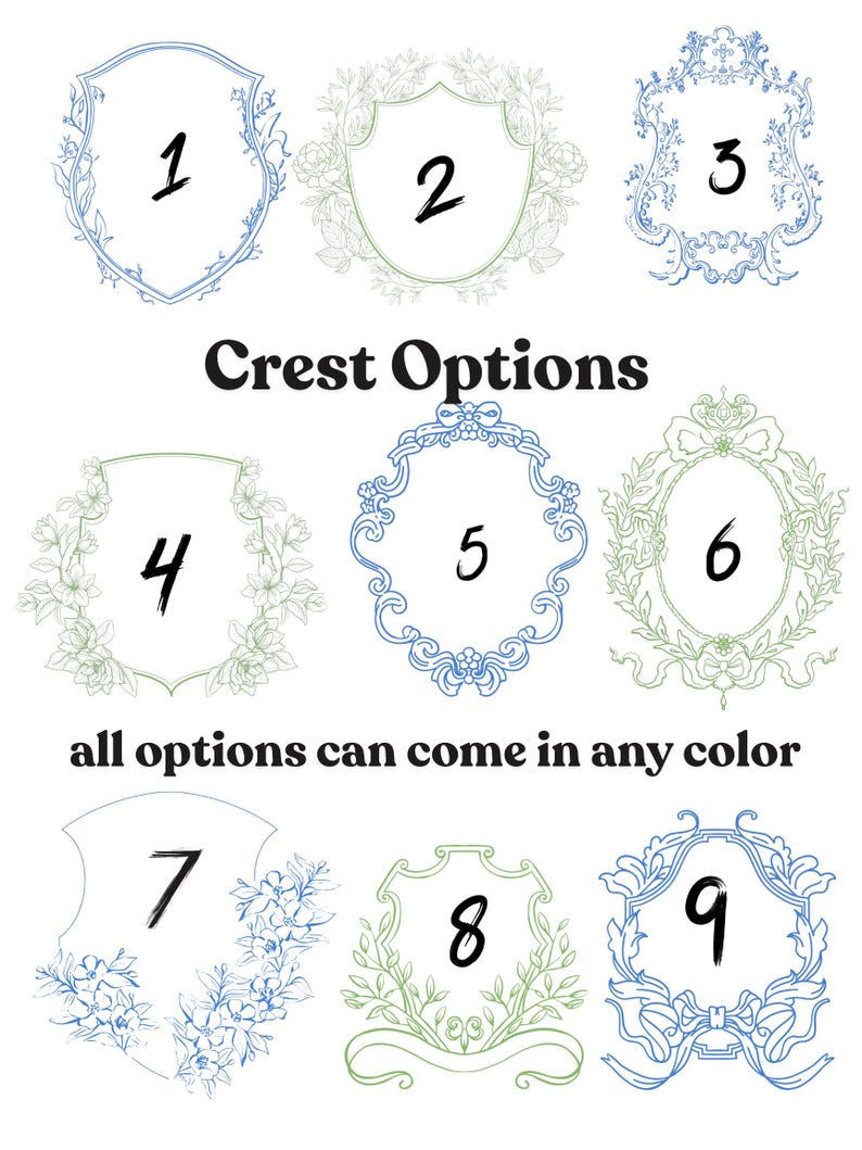 Custom Wedding Monogram, Custom Wedding Crest, Event Stationary ...