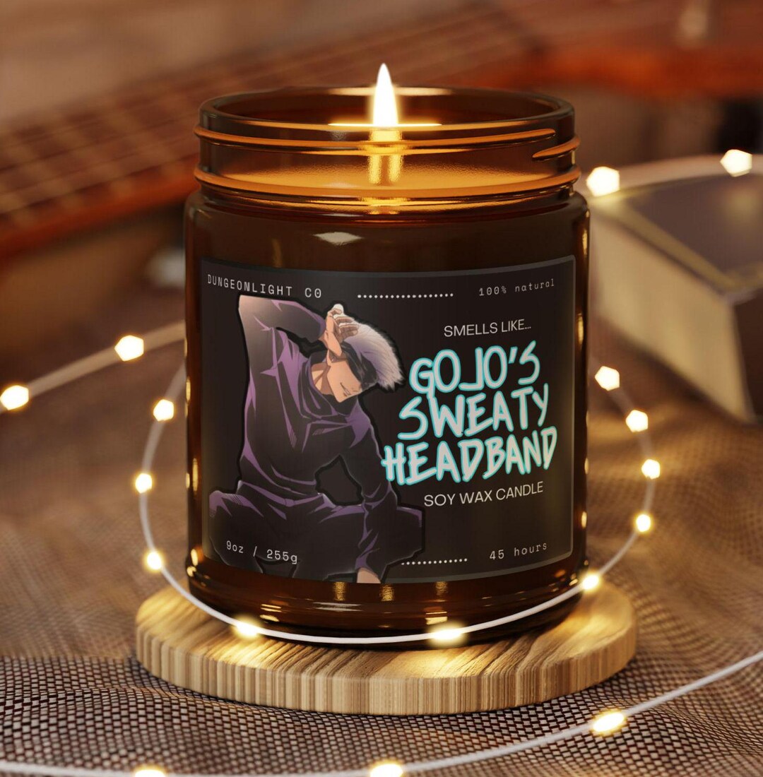 Gojo's Sweaty Headband Funny Candle | Jujutsu Kaisen Soy Wax-based ...