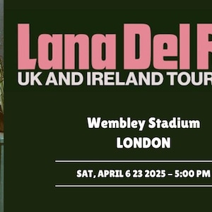 Lana Del Rey Ticket Template - Etsy