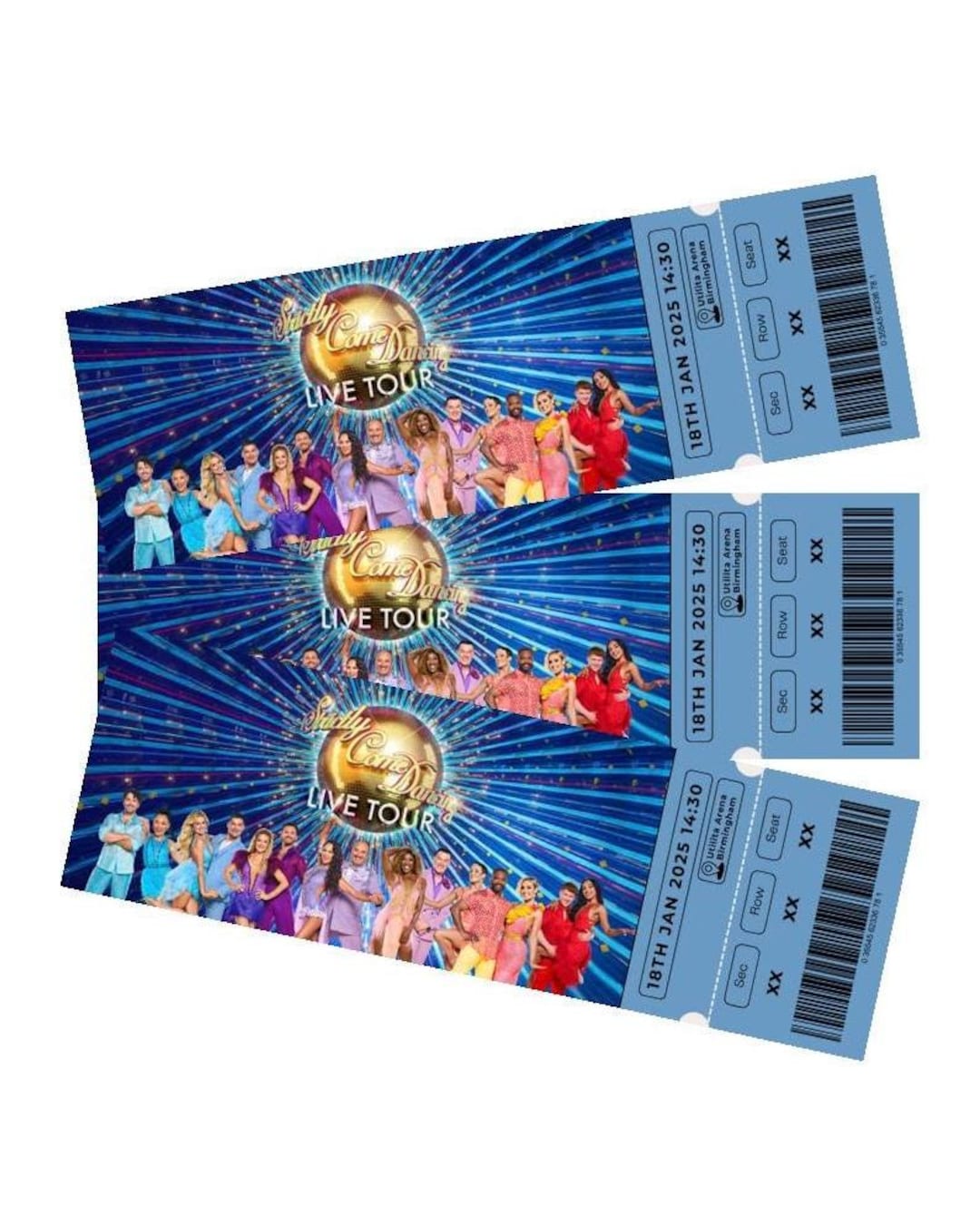 Strictly Come Dancing Ticket Template - Etsy