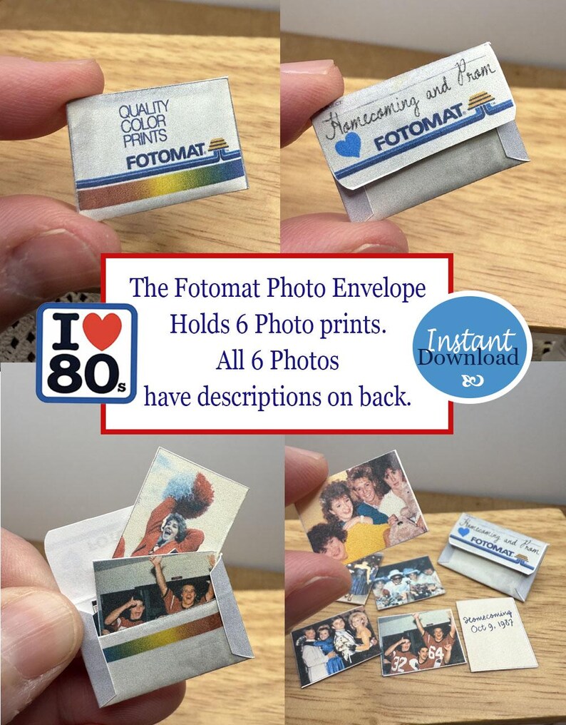 1980's High School Memories Keepsake Shoebox. Instant Download ...