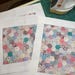 Miniature Dollhouse Quilt Hexagon Pattern Large Bed Printable 1:12 ...