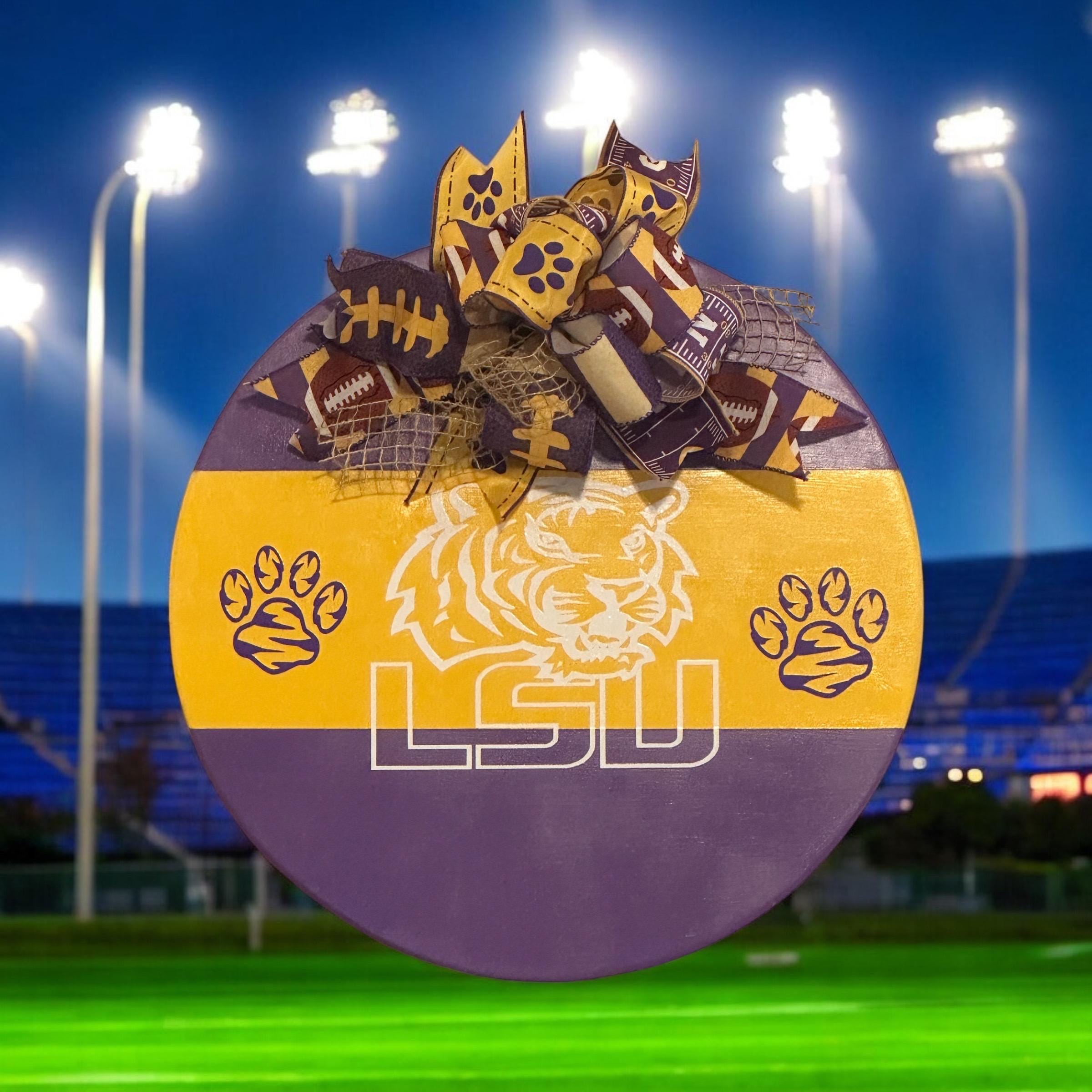 LSU Wooden Door Hanger - Etsy