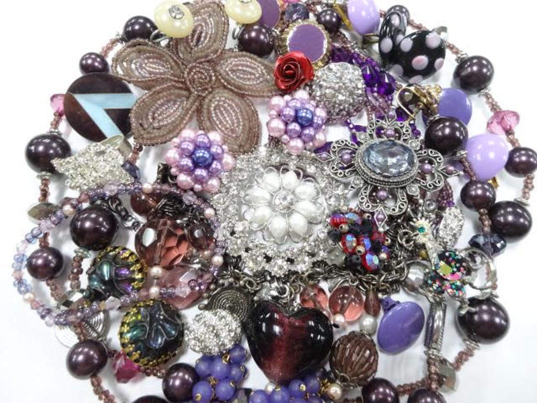 Bling Things Vintage Estate Mix Costume Jewelry Wearable Destash ...