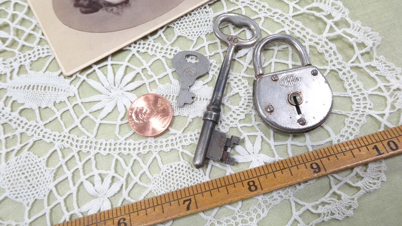 Key to My Heart Antique Corbin Padlock Skeleton Key Mix Project ...
