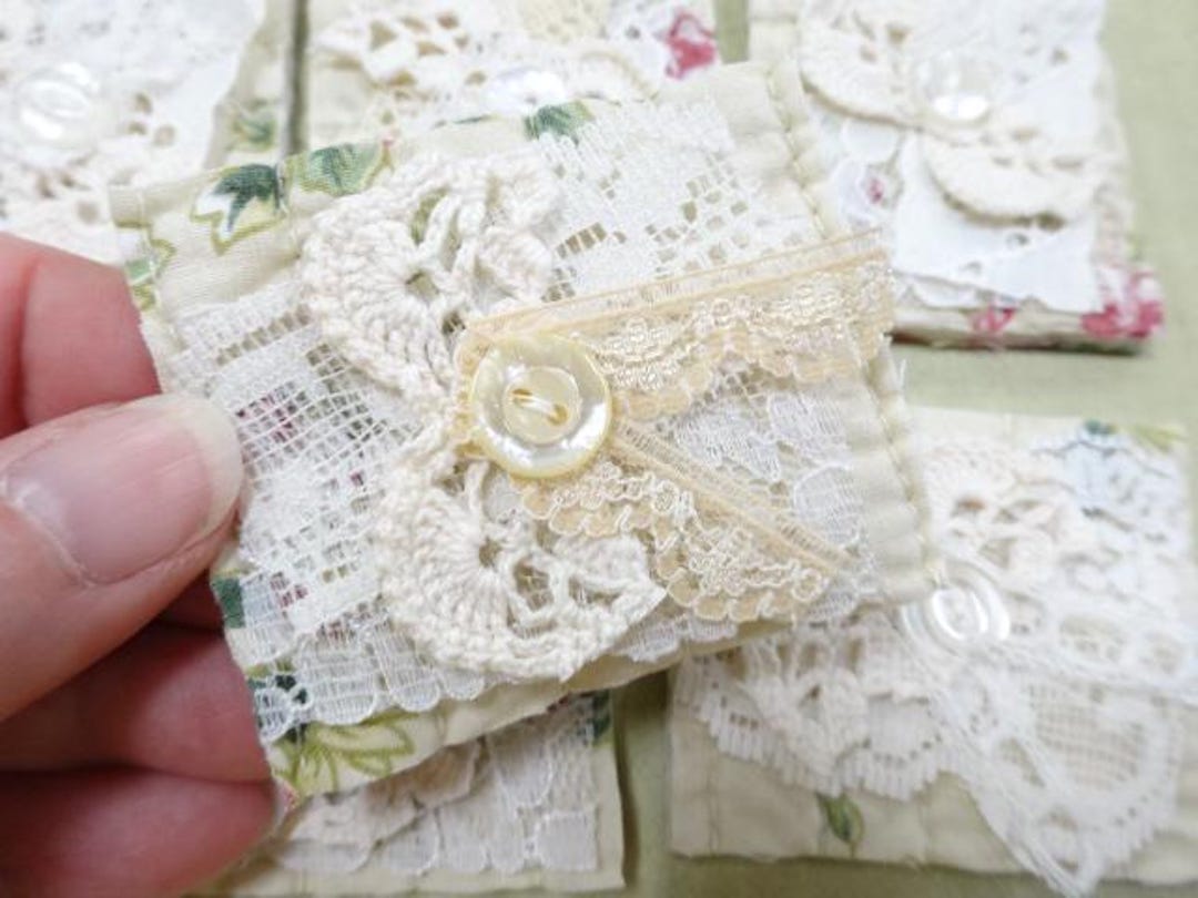 Tattered Treasure Vintage Cutter Quilt Fabric Fragments Scraps Snippet ...