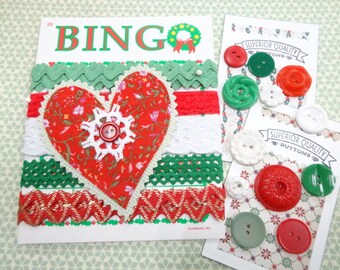 Sew FUN Vintage Sewing Notions Mix Trims Lace Rick Rack Yards Buttons ...