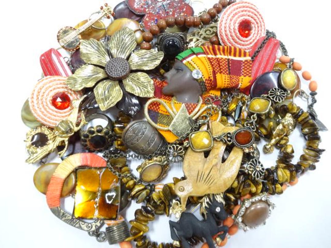 Bling Things Vintage Estate Mix Costume Jewelry Wearable Destash ...