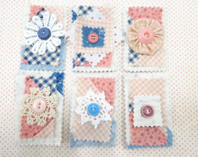 Tattered Treasure Vintage Cutter Quilt Fabric Fragments Scraps Snippet ...