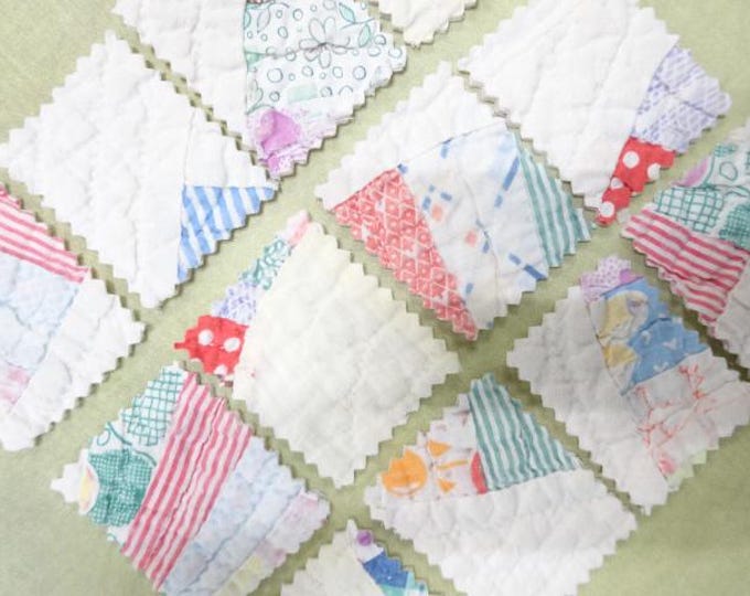Leftovers Vintage Antique Crazy Patchwork Fabric Fragments Patch Cutter ...