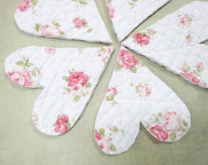 Shabby Chic Cottage Rose Vintage Heart Shape Project Pieces Cutter ...