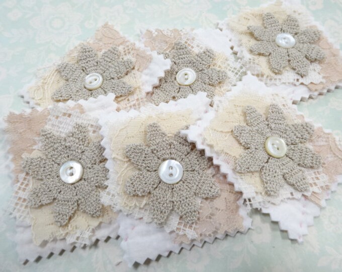 Tattered Treasure Vintage Cutter Quilt Fabric Fragments Scraps Snippet ...