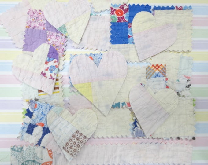 Leftovers Vintage Antique Crazy Patchwork Fabric Fragments Patch Cutter ...