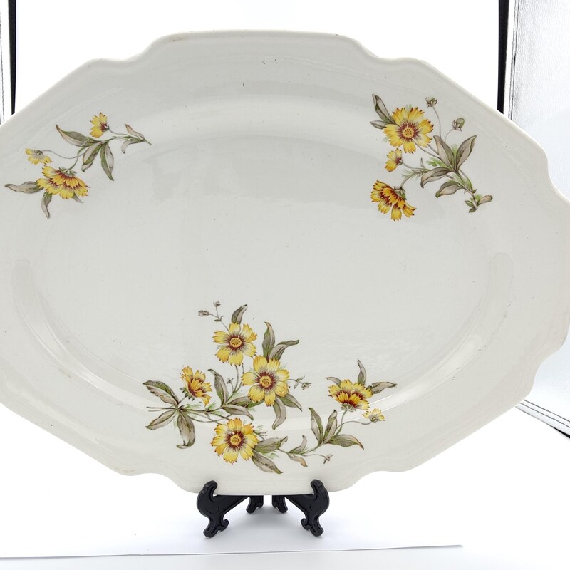 Yellow Floral Plates - Etsy