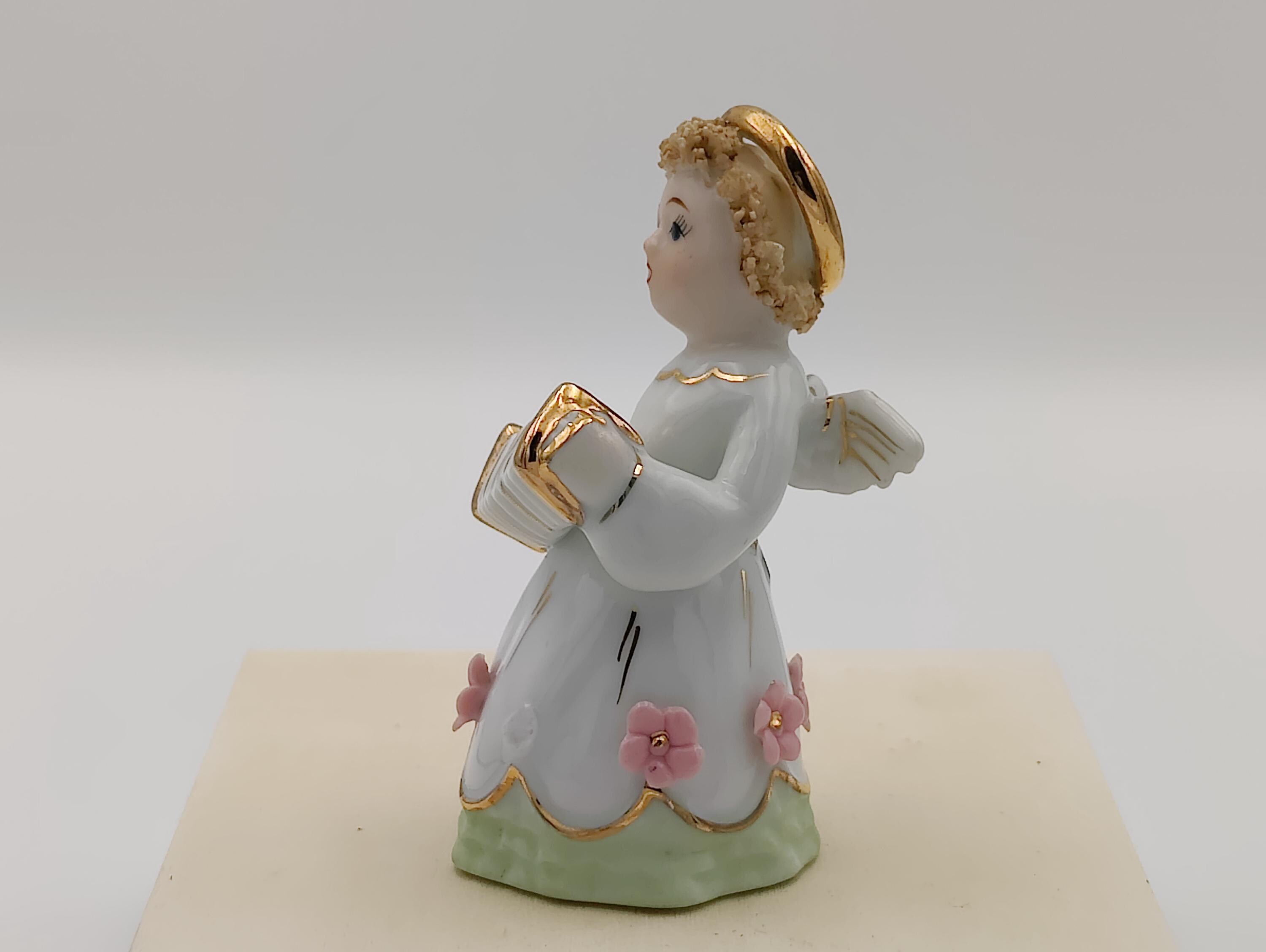 Lefton China MCM Vintage Angel Figurine Playing Accordion - Etsy