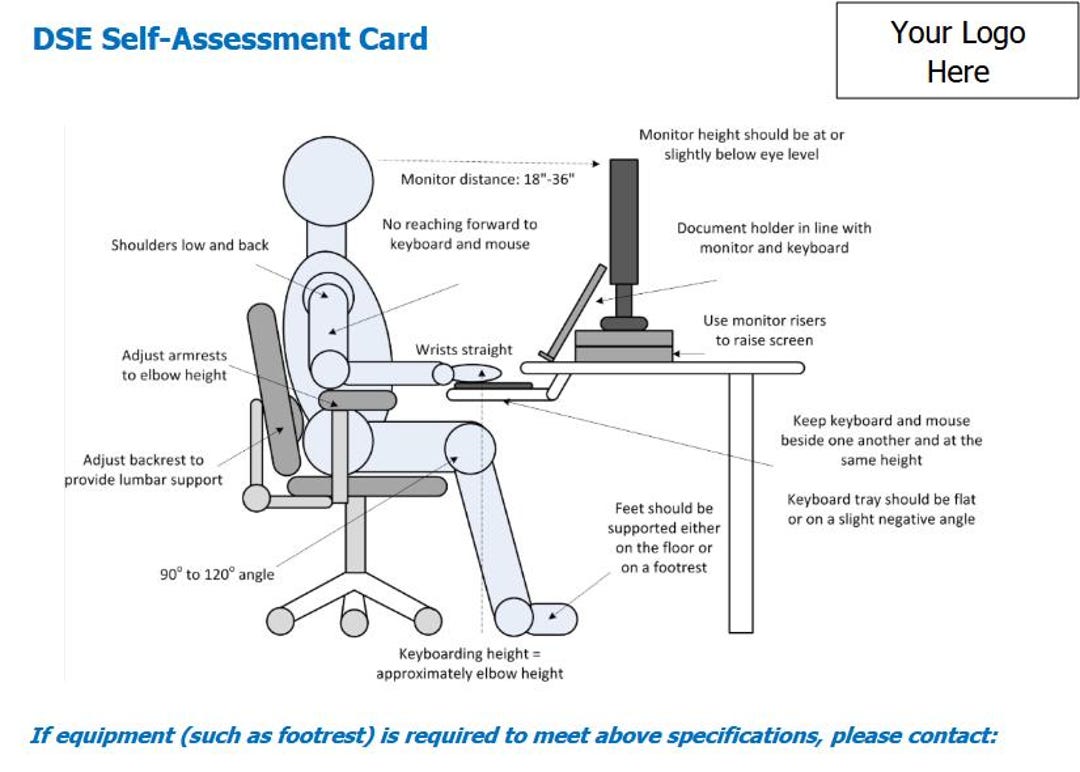 Blank Customizable DSE Self-assessment Card - Etsy